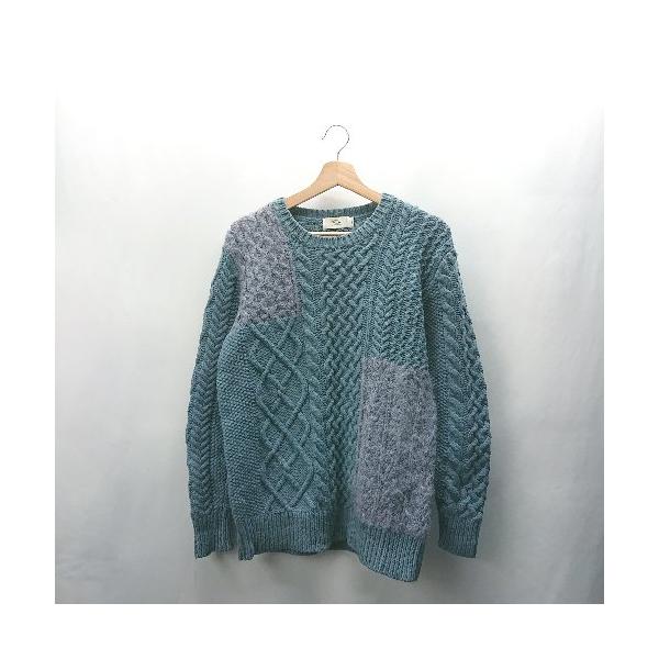 管理番号： 141029000830020241122ベースW/NY付属品： 無<br>表面に若干の毛玉付着あり。素材： 画像参照色： ブルー系サイズ： サイズSMALL梱包サイズ： 通常付属品： 無<br>表面に若...