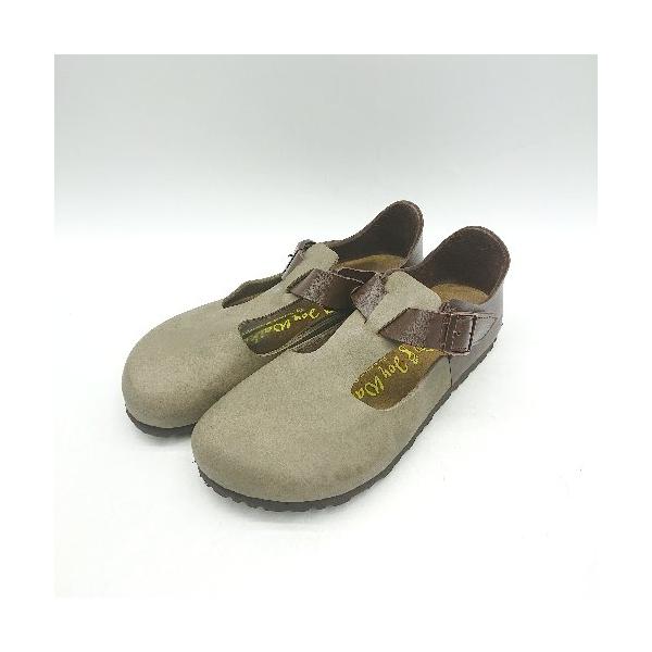 管理番号： 141029006540220241202ベースS/W付属品： 無<br>全体に使用感、つま先部分の色褪せ、ソールの削れあり。素材： 革系/ラバー系ソール色： カーキ ブラウンサイズ： サイズ23.5梱包サイズ： 通...