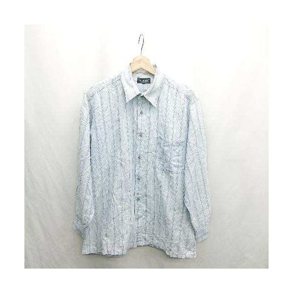 管理番号： 150123001619320250205ベースW/H付属品： 無<br>襟元に若干の黄ばみ汚れあり素材： 画像参照色： ブルー系サイズ： サイズL梱包サイズ： 通常付属品： 無<br>襟元に若干の黄ばみ...