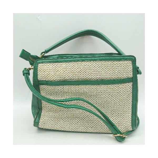 管理番号： 150206003401220250318ベースB/E付属品： 無素材： 革系色： グリーン アイボリーサイズ： 0梱包サイズ： 通常付属品： 無採寸サイズ： 通常