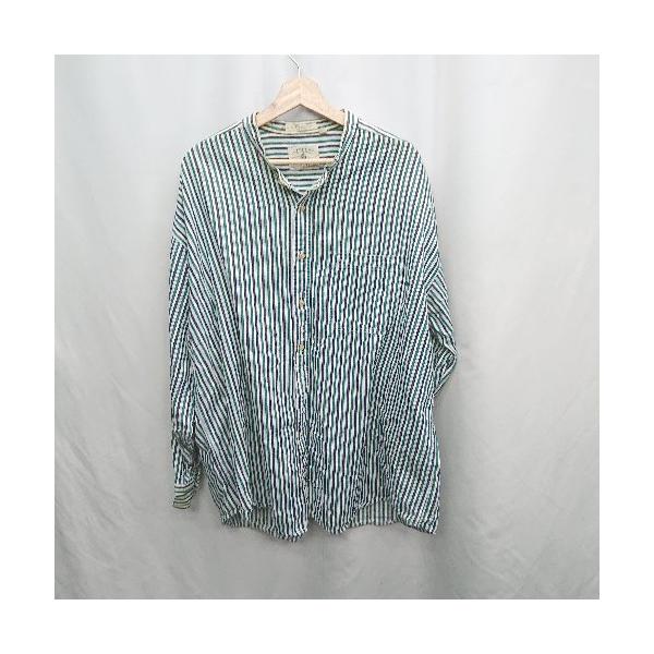 管理番号： 150522001385820250623ベースW/AC付属品： 無<br>首元、袖口黄ばみあり素材： 画像参照色： グリーン ホワイト ネイビーサイズ： サイズ34-35梱包サイズ： 通常付属品： 無<br&...