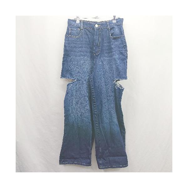 管理番号： 150623003080420250807ベースW/F付属品： 無<br>ダメージ　加工の影響素材： 画像参照色： ブルー系サイズ： サイズL梱包サイズ： 通常付属品： 無<br>ダメージ　加工の影響採寸...