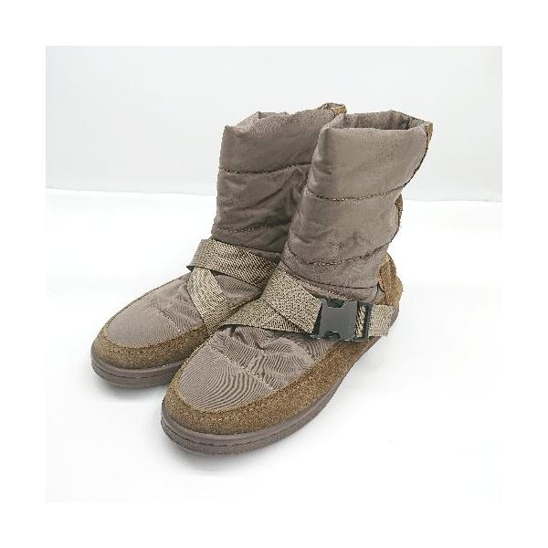 管理番号： 150703001156720250808ベースS/H付属品： 無<br>アウトソールかかと部分にすり減りあり。型崩れあり。使用感あり。素材： スウェード系　布系/ラバー系ソール色： キャメル系サイズ： サイズ8梱包...