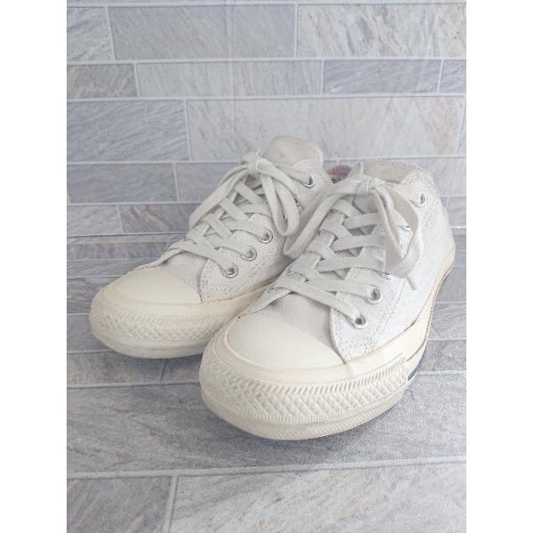 管理番号： 150806000125220250905ベースS/小付属品： 無<br>踵のアウトソールに擦り減りあり。素材： キャンバス系/ラバーソール色： ホワイト系サイズ： サイズ24.5cm梱包サイズ： 通常付属品： 無&...