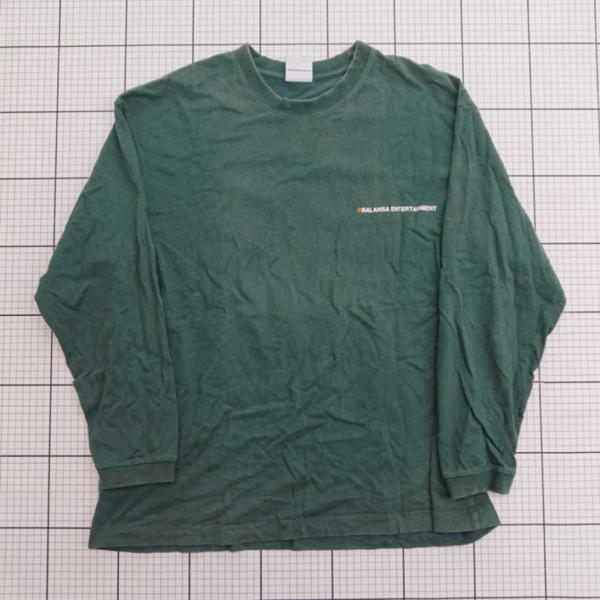 管理番号： 150825004157020251118ベースW/H付属品： 無<br>採寸は1cm各の格子背景で行っております。素材： 画像参照色： BALANSA ENTERTAINMENT ロングスリーブTシャツ グリーン系...