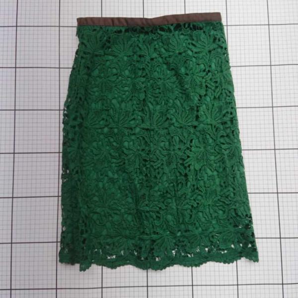 管理番号： 150826002088620251029ベースW/K<br>付属品： 無<br>素材： 画像参照<br>色： Clef d'impression レーススカート グリーン系 2サイズ<...