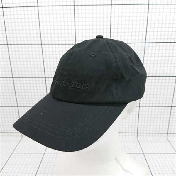 管理番号： 150826003872020260307ベースB/K付属品： 無<br>採寸は1cm各の格子背景で行っております。素材： 画像参照色： 【セルバセクレタ selva secreta】ロゴ刺繍 キャップ ブラック系 ...