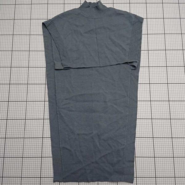 管理番号： 150826004027320251029ベースW/K付属品： 無<br>採寸は1cm各の格子背景で行っております。素材： 画像参照色： 【アンジェーム &amp;g'aime】ハイネックニットベスト ブルー系 レデ...