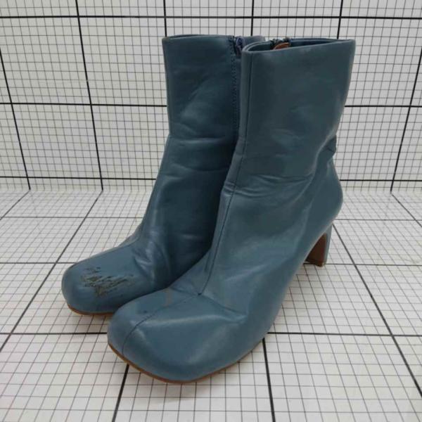 管理番号： 150826004060020251030ベースS/F付属品： 無<br>採寸は1cm各の格子背景で行っております<br>よごれあり素材： レザー系/ラバー系ソール色： ブルー系サイズ： サイズ37梱包サ...