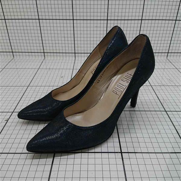 管理番号： 150919004544420251105ベースS/K付属品： 無<br>採寸は1cm各の格子背景で行っております。素材： /ソール色： 【プールサイド POOL SIDE】Y3 ブラック系 ポインテッドトゥ パンプ...