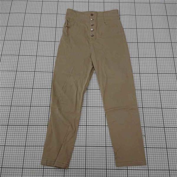 管理番号： 150930001542820251118ベースW/小付属品： 無<br>採寸はAIが1cm各の格子背景で行っております。素材： 画像参照色： アダムエロペ ADAM ET ROP? ハイウエストベージュパンツ レデ...