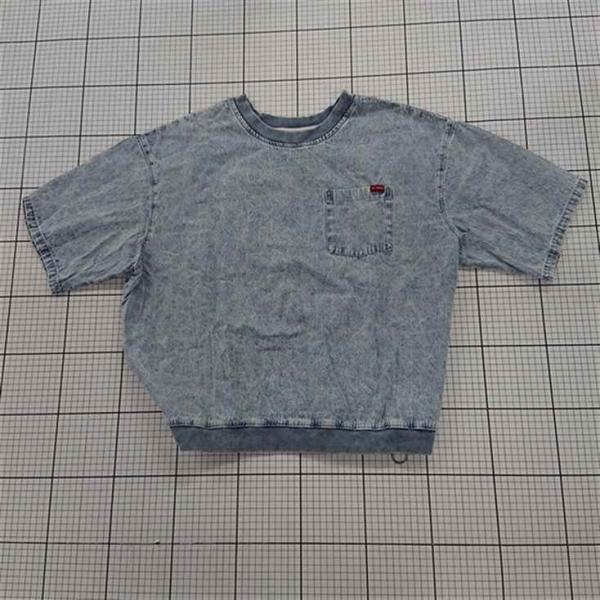 管理番号： 151007001860120260320ベースW/知付属品： 無<br>採寸はAIが1cm各の格子背景で行っております。素材： 画像参照色： ジャバ JaVa デニム切替半袖スウェットプルオーバー Lサイズ レディ...