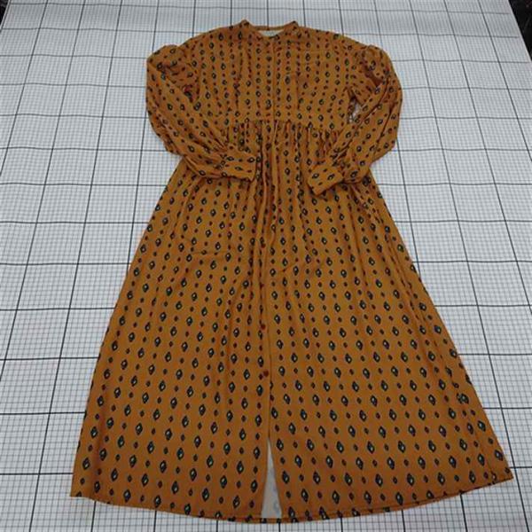 管理番号： 151023000467320251118ベースW/知付属品： 無<br>採寸はAIが1cm各の格子背景で行っております。素材： 画像参照色： フレディレピ FREDY REPIT 幾何学柄ロングワンピース マスター...
