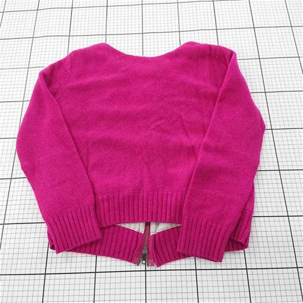 管理番号： 151023000903620251118ベースW/輝付属品： 無<br>採寸はAIが1cm各の格子背景で行っております。素材： 画像参照色： 【キュレーター CURATOR】ジップアップカーディガン ピンク系 サイ...