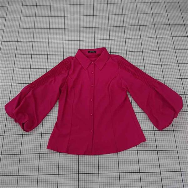 管理番号： 151029001062120251203ベースW/増付属品： 無<br>採寸はAIが1cm各の格子背景で行っております。素材： 画像参照色： エンヴィアス Envious T-0112 バルーンスリーブシャツ ピン...