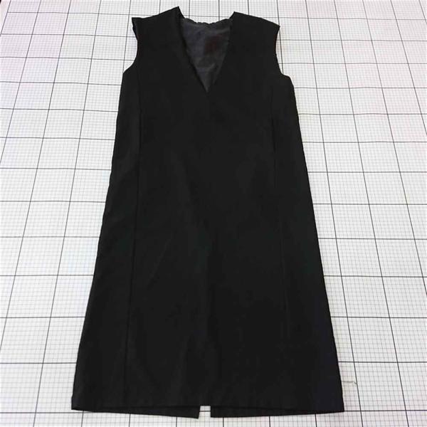 管理番号： 151029001145120251202ベースW/小付属品： 無<br>採寸はAIが1cm各の格子背景で行っております。素材： 画像参照色： グローバルワーク GLOBAL WORK ノースリーブワンピース ブラッ...