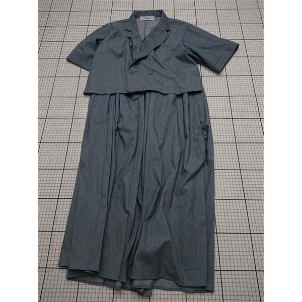 管理番号： 151110000876020251204ベースW/K付属品： 無<br>採寸はAIが1cm各の格子背景で行っております。素材： 画像参照色： フォークシー fork sy. F0ot551 セットアップ ジャケット...