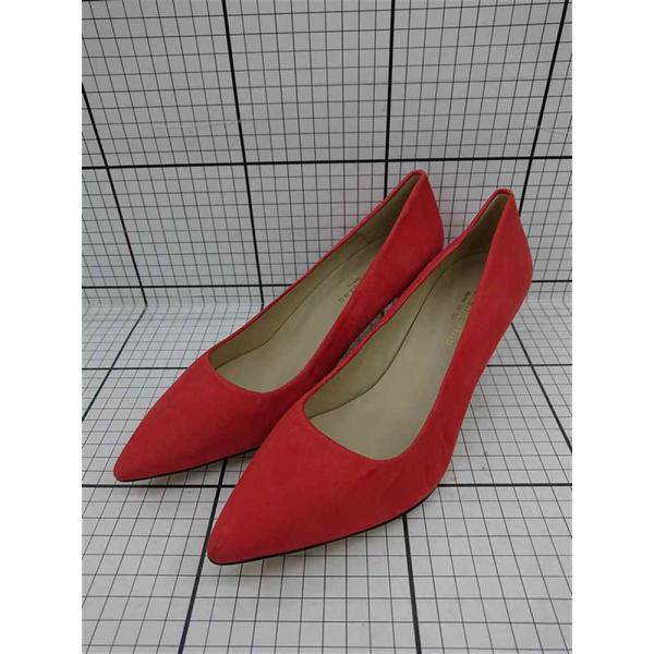 管理番号： 151110001045920260307ベースS/鈴付属品： 無<br>採寸はAIが1cm各の格子背景で行っております。素材： /ソール色： カルメン サラス Carmen Salas ポインテッドトゥ スエードパ...