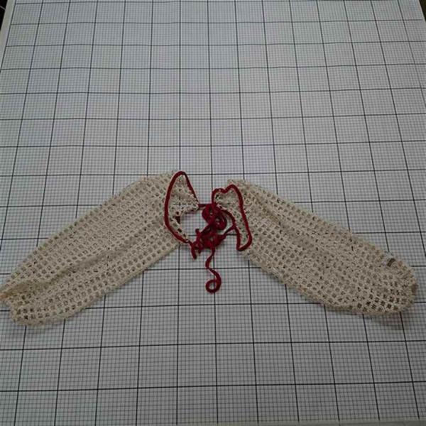 管理番号： 151111003984620260308ベースB/小付属品： 無<br>採寸はAIが1cm各の格子背景で行っております。素材： 画像参照色： ハローサンフランシスコ HELLO SAN FRANCISCO レース編...