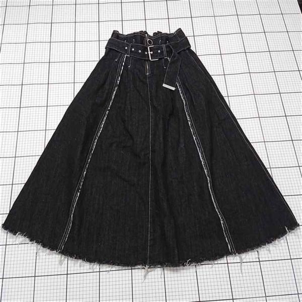 管理番号： 151111004290720260308ベースW/K付属品： 無<br>採寸はAIが1cm各の格子背景で行っております。素材： 画像参照色： CPCM 5KB1H-E5783 デニムフレアスカート ブラック系 レデ...