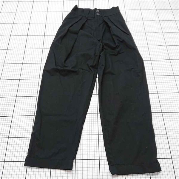 管理番号： 151112001107820260308ベースB/K付属品： 無<br>採寸はAIが1cm各の格子背景で行っております。素材： 画像参照色： フォーキー forky. FOpt748 ワイドパンツ ブラック系 Sサ...