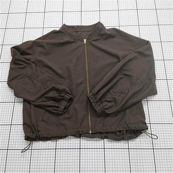 管理番号： 151112001871820260308ベースW/小付属品： 無<br>採寸はAIが1cm各の格子背景で行っております。素材： 画像参照色： グローバルワーク GLOBAL WORK ジップアップブルゾン ブラウン...