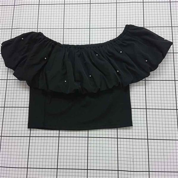 管理番号： 151112001895420260308ベースW/小付属品： 無<br>採寸はAIが1cm各の格子背景で行っております。素材： 画像参照色： ミシェルマカロン michell Macaron フリルオフショルダート...