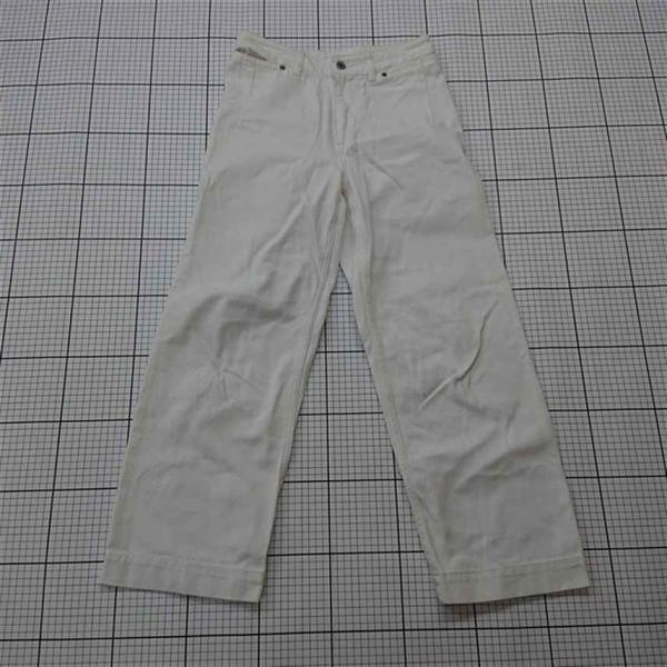 管理番号： 151112002230220260308ベースW/増付属品： 無<br>採寸はAIが1cm各の格子背景で行っております。素材： 画像参照色： スローブイエナ SLOBE IENA Le Denim コットンホワイト...