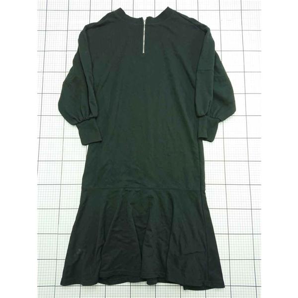 管理番号： 151125001368320260308ベースW/M付属品： 無<br>採寸はAIが1cm各の格子背景で行っております。素材： 画像参照色： バイラ Byla MECOEDIロゴスウェットワンピース ブラック系 S...