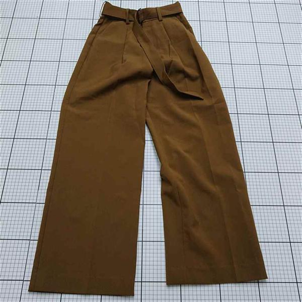 管理番号： 151201000484220260308ベースW/鈴付属品： 無<br>採寸はAIが1cm各の格子背景で行っております。素材： 画像参照色： メゾンスペシャル MAISON SPECIAL ベルテッドパンツ 36 ...