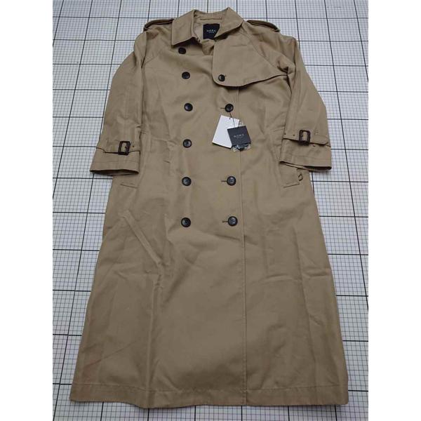 管理番号： 151201000664820260308ベースW/鈴付属品： 無<br>採寸はAIが1cm各の格子背景で行っております。素材： 画像参照色： ノーク N.O.R.C by the line トレンチコート ベージュ...