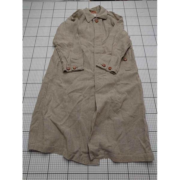 管理番号： 151201000785020260308ベースW/鈴付属品： 無<br>採寸はAIが1cm各の格子背景で行っております。素材： 画像参照色： アールエヌエー RNA Natural Work リネンコート ベージュ...