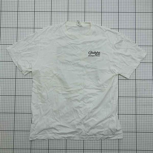 管理番号： 151202001959120260308ベースW/鈴付属品： 無<br>採寸はAIが1cm各の格子背景で行っております。素材： 画像参照色： スタブラー Stabler バックプリントTシャツ ホワイト系 メンズ ...