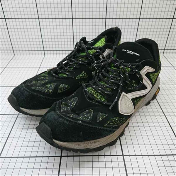 管理番号： 151202002923120260308ベースS/M付属品： 無<br>採寸はAIが1cm各の格子背景で行っております。素材： /ソール色： フィリップモデル Philippe Model PARIS スニーカー ...