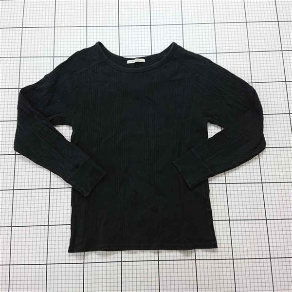 管理番号： 151222002682520260308ベースB/K付属品： 無<br>採寸はAIが1cm各の格子背景で行っております。素材： 画像参照色： クリエコンフォルト crie conforto リブカットソー ブラック...