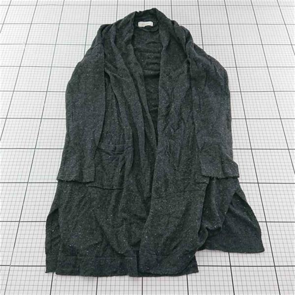 管理番号： 151222006395020260320ベースB/K付属品： 無<br>採寸はAIが1cm各の格子背景で行っております。素材： 画像参照色： エーシーデザインバイアルファキュービック ロングカーディガン M ブラッ...