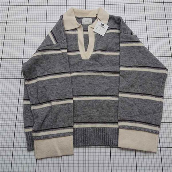 管理番号： 151222007020020260320ベースB/K付属品： 無<br>採寸はAIが1cm各の格子背景で行っております。素材： 画像参照色： リアン LIAN informe 241-841R1415 ボーダーニッ...
