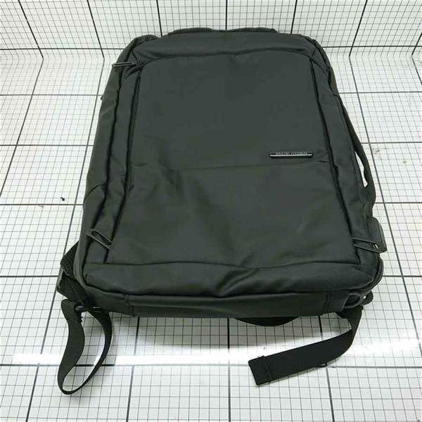 管理番号： 160107001351920260320ベースB/K付属品： 無<br>採寸はAIが1cm各の格子背景で行っております。素材： 画像参照色： マークライデン MARK RYDEN ビジネスリュック ブラック系 メン...