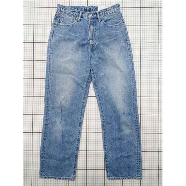 管理番号： 160107001547620260320ベースB/K付属品： 無<br>採寸はAIが1cm各の格子背景で行っております。素材： 画像参照色： クロデニム KURODENIM ANDERS メンズ デニムパンツ ライ...