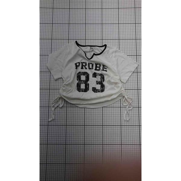 管理番号： 160115001033920260320ベースB/K付属品： 無<br>採寸はAIが1cm各の格子背景で行っております。素材： 画像参照色： ウィゴー WEGO PROBE 83 プリント半袖トップス レディース ...