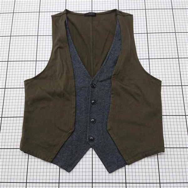 管理番号： 160121000286120260320ベースB/K付属品： 無<br>採寸はAIが1cm各の格子背景で行っております。素材： 画像参照色： ジュンメン JUNMEN ベスト AAM-3941-B カーキ系 メンズ...