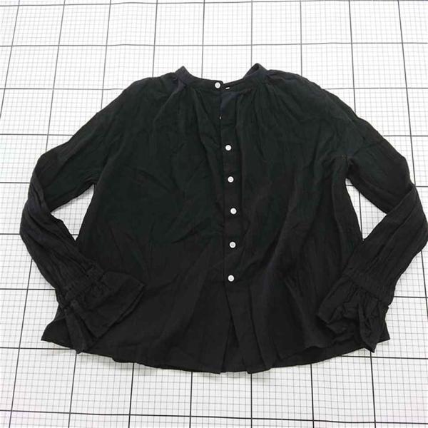 管理番号： 160121000469820260320ベースB/K付属品： 無<br>採寸はAIが1cm各の格子背景で行っております。素材： 画像参照色： ジャバ Java jv1020067 コットンギャザーブラウス ブラック...