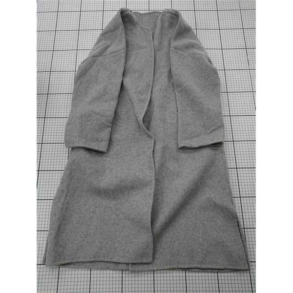 管理番号： 160204001554020260320ベースB/K付属品： 無<br>採寸はAIが1cm各の格子背景で行っております。素材： 画像参照色： エーシーデザインバイアルファキュービック ノーカラーコート グレー系 レ...