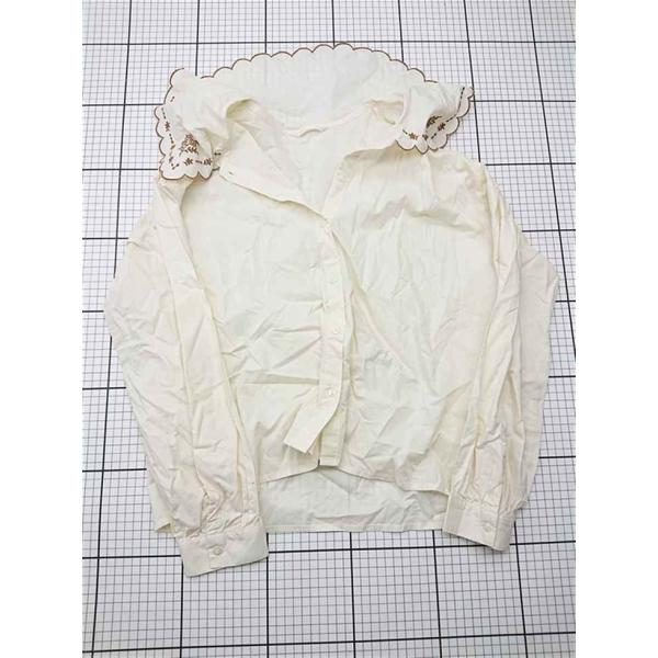 管理番号： 160316001118420260408ベースB/K付属品： 無<br>採寸はAIが1cm各の格子背景で行っております。素材： 画像参照色： エヘカソポ ehk? s?p? TYT-1712139 刺繍襟ブラウス ...