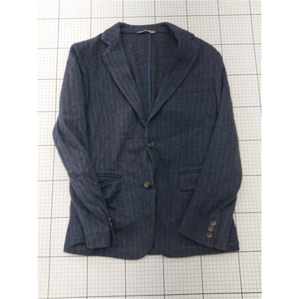 管理番号： 160316001157320260408ベースB/K付属品： 無<br>採寸はAIが1cm各の格子背景で行っております。素材： 画像参照色： コムサコミューン COMME CA COMMUNE ストライプジャケット...