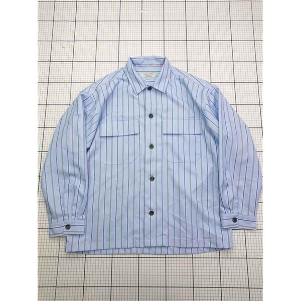 管理番号： 160323001217220260407ベースB/K付属品： 無<br>採寸はAIが1cm各の格子背景で行っております。素材： 画像参照色： ティンブレポスト TIMBRE POSTE ストライプシャツ LLサイズ...