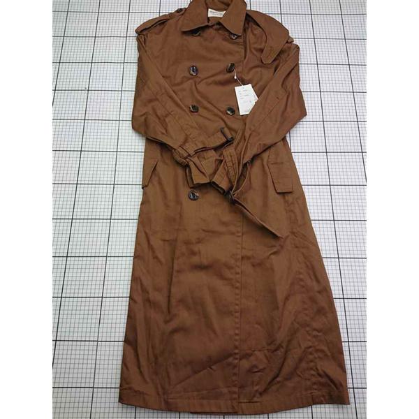 管理番号： 160323001390220260407ベースB/K付属品： 無<br>採寸はAIが1cm各の格子背景で行っております。素材： 画像参照色： ラフタークローゼット Laughter Closet トレンチコート ブ...