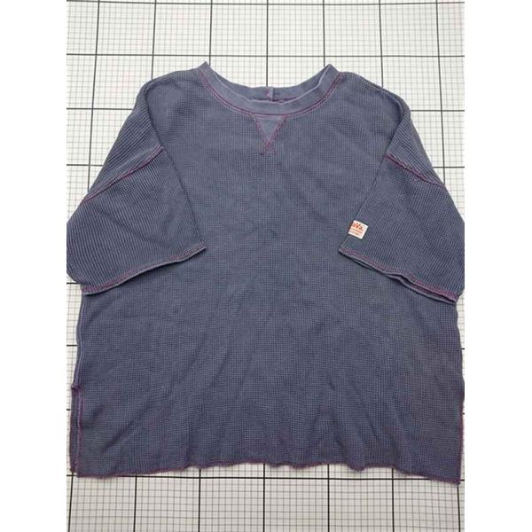 管理番号： 160323002017720260501ベースB/K付属品： 無<br>採寸はAIが1cm各の格子背景で行っております。素材： 画像参照色： ジャバ JaVa ワッフルカットソー バックボタン 七分袖 Sサイズ レ...