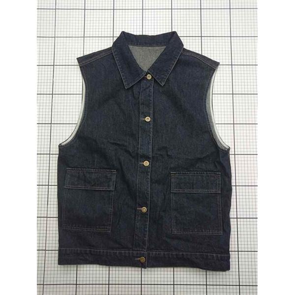 管理番号： 160323002103720260501ベースB/K付属品： 無<br>採寸はAIが1cm各の格子背景で行っております。素材： 画像参照色： アプレジュールミニョン apr?s jour mignon デニムベスト...