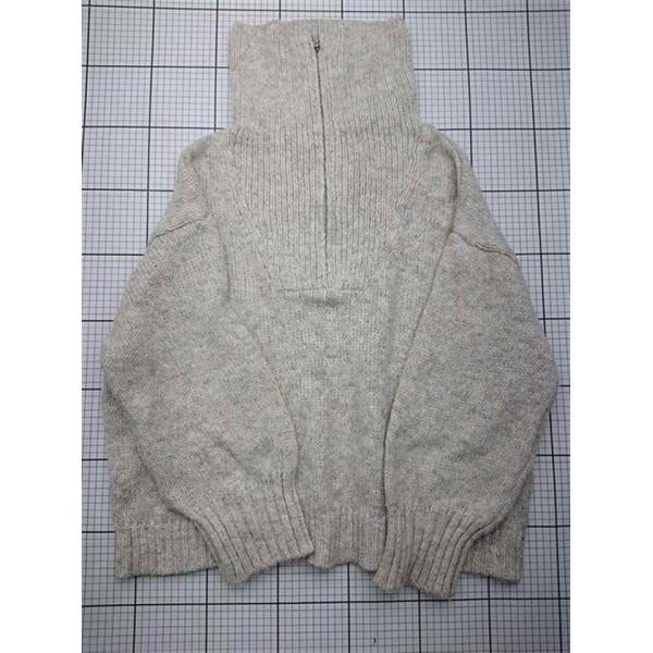 管理番号： 160323002220120260501ベースB/K付属品： 無<br>採寸はAIが1cm各の格子背景で行っております。素材： 画像参照色： ジャバ Java ハイネックニットセーター XLサイズ ベージュ系 レデ...